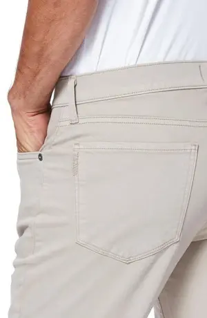 Paige Federal Slim Straight Leg Twill Pants - Clean Khaki