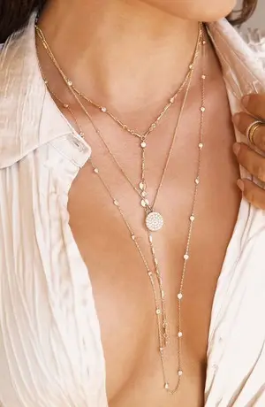 Ettika Set Of Cubic Zirconia Chain Necklaces
