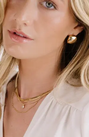 Ettika Layered Chain Pendant Necklace