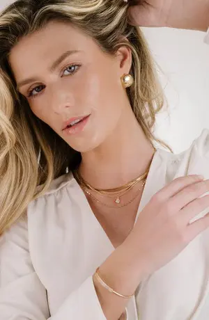 Ettika Layered Chain Pendant Necklace