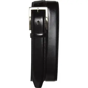 Johnston & Murphy Calfskin Leather Belt - Black