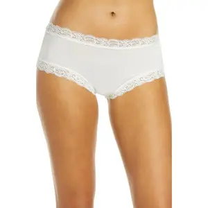 Fleur't Lace Trimmed Briefs For Women
