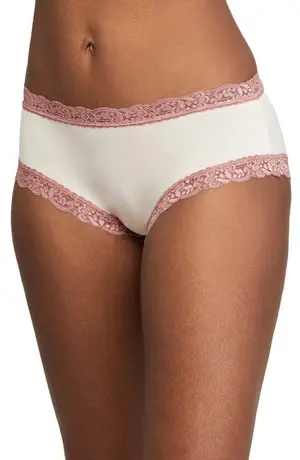 Fleur't Iconic High Waist Boyshorts Swan/ Rosette