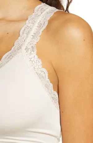 Fleur't Iconic Lace Trim Camisole - Champagne