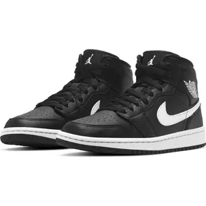 JORDAN Air Jordan 1 Mid Sneakers Black/ White