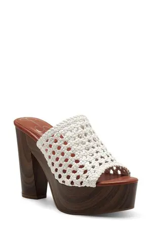 Jessica Simpson Jessica Simpson Shelbie Platform Slide Sandal Bright White