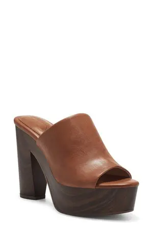 Jessica Simpson Jessica Simpson Shelbie Platform Slide Sandal Caramel