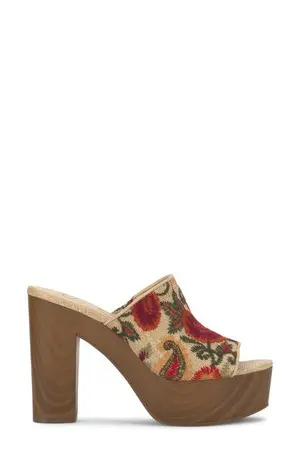 Jessica Simpson Shelbie Platform Slide Sandal - Ivory