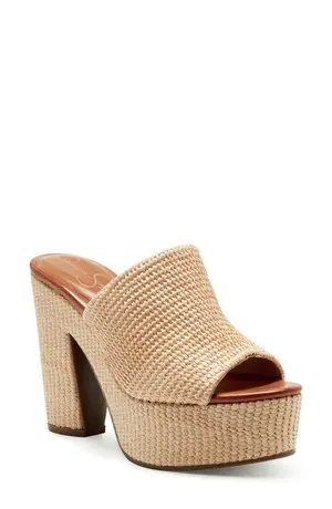 Jessica Simpson Jessica Simpson Shelbie Platform Slide Sandal Natural 06