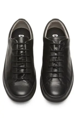 Camper Chasis Leather Sneaker - Black