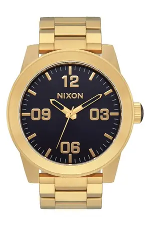 Nixon Nixon The Corporal Bracelet Watch Gold / Indigo