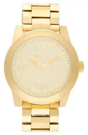 Nixon Corporal Bracelet Watch - Gold