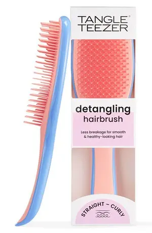 TANGLE TEEZER Ultimate Detangler Hairbrushstraight To Wavy Blue/peach