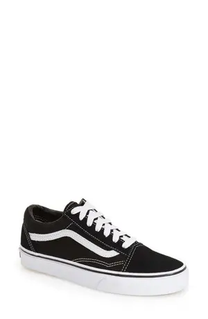 VANS Old Skool Lace-up Sneakers - Black Canvas
