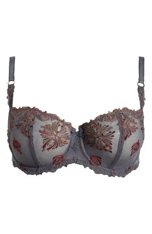Chantelle Champs-élysées Underwire Demi Bra Slate Grey Multico-pv