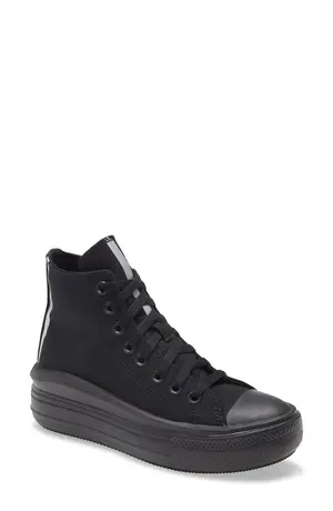 CONVERSE Chuck Taylor All Star Move High Top Platform Sneaker Black/ White/ Black