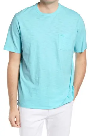 Tommy Bahama Bali Beach Crewneck T-shirt Aqua Mist