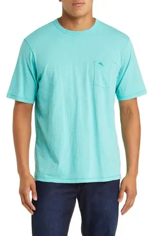 Tommy Bahama Bali Beach Crewneck T-shirt Blue Freeze
