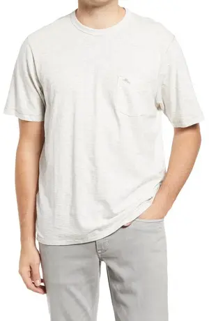 Tommy Bahama Bali Beach Crewneck T-shirt Oatmeal Heather