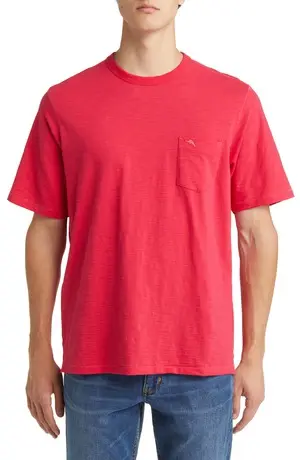 Tommy Bahama Bali Beach Crewneck T-shirt Pink Plumeria
