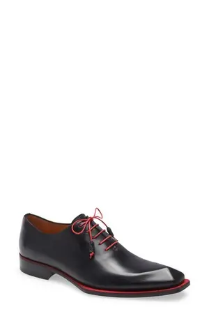 Mezlan Asymmetric Wholecut Oxford - Black