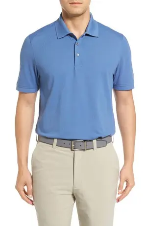 Cutter & Buck Advantage Tri-blend Piqué Polo Sea Blue
