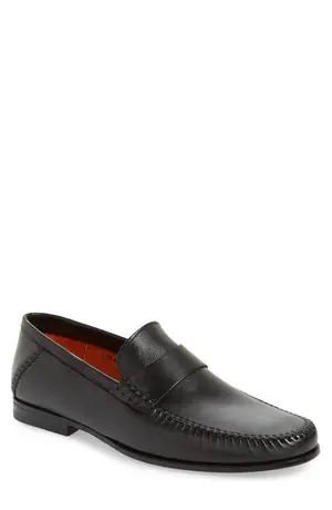 Santoni Paine Loafer - Black