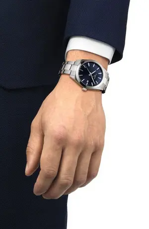 TISSOT T-classic Gentleman Bracelet Watch - Grey/blue/silver