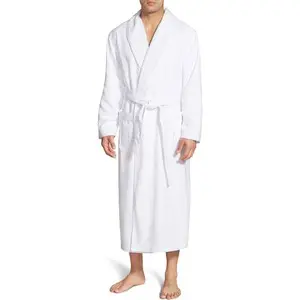 Majestic International Fleece Lined Robe - White