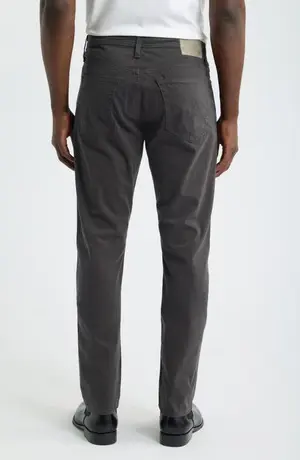 Ag Everett Stretch Sateen Slim Straight Pants - Dark Rock