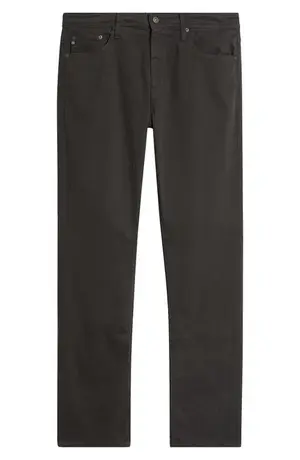 Ag Everett Stretch Sateen Slim Straight Pants - Dark Rock