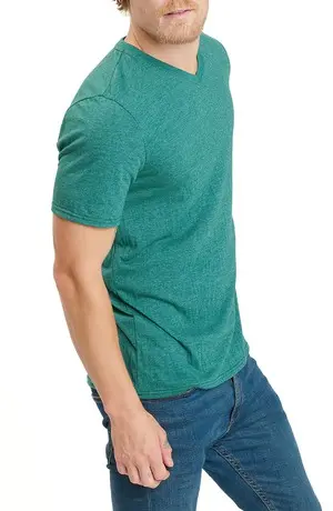 THREADS 4 THOUGHT Slim Fit V-neck T-shirt Cypress