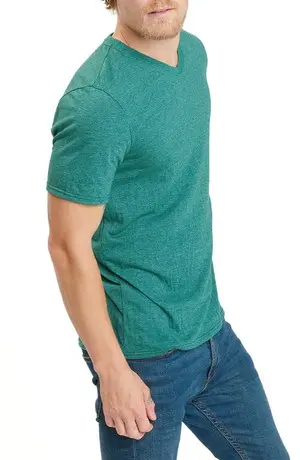 THREADS 4 THOUGHT Slim Fit V-neck T-shirt Cypress