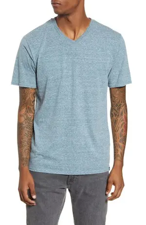 THREADS 4 THOUGHT Slim Fit V-neck T-shirt Dark Spruce