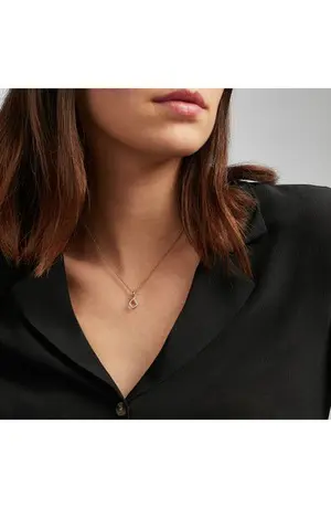 Monica Vinader Riva Mini Kite Diamond Pavé Pendant Charm - Silver