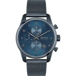 BOSS Skymaster Chronograph Mesh Strap Watch - Blue