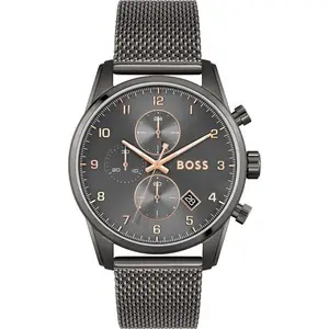 BOSS Skymaster Chronograph Mesh Strap Watch