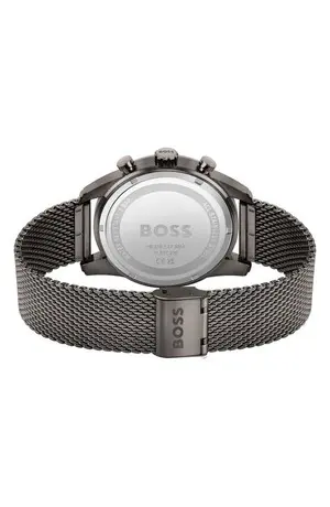 BOSS Skymaster Chronograph Mesh Strap Watch