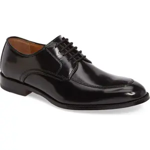 Johnston & Murphy Bradford Apron-toe Oxford - Black Leather