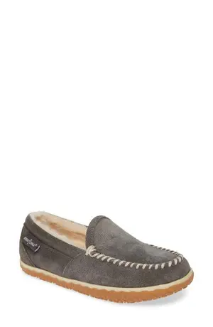 Minnetonka Tempe Slipper - Grey Suede