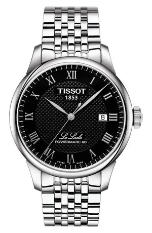TISSOT Tissot Le Locle Bracelet Watch Silver/black/silver