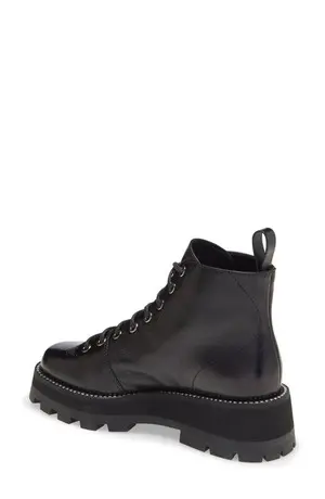 JIMMY CHOO Colby Crystal Welt Platform Lace Up Boot