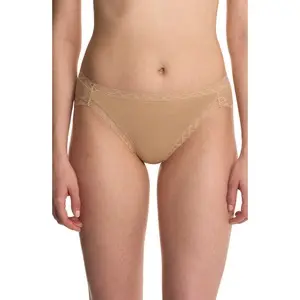 Natori Bliss Cotton French Cut Briefs - Cafe