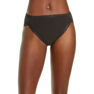 Natori Bliss Cotton French Cut Briefs - Coal