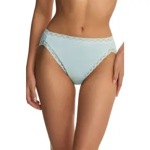 Natori Bliss Cotton French Cut Briefs - Sky Green