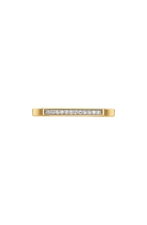 Monica Vinader Signature Thin Diamond Ring - Gold/diamonds