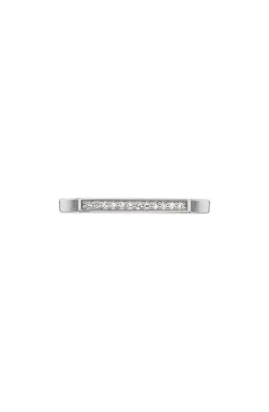 Monica Vinader Signature Thin Diamond Ring - Silver