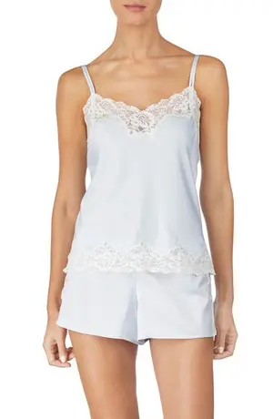 Ralph Lauren Lace Trim Short Pajamas - Blue