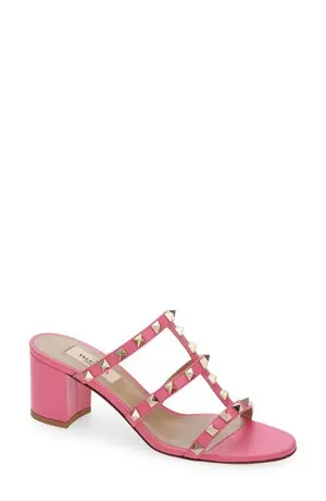 Valentino Garavani Rockstud Block Heel Sandal Feminine