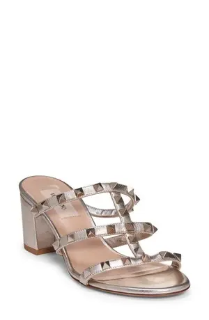 Valentino Garavani Rockstud Block Heel Sandal Skin